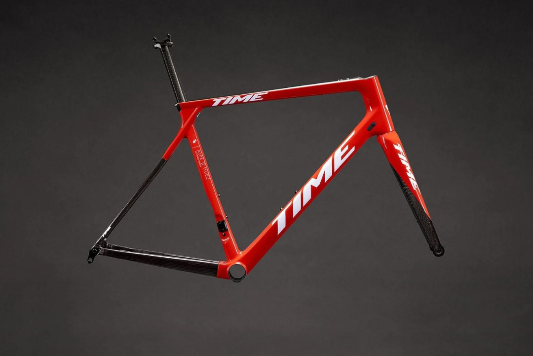 TIME Alpe D'Huez 01 Disc V12 (Gloss Red/White/Carbon) Road Frameset ...